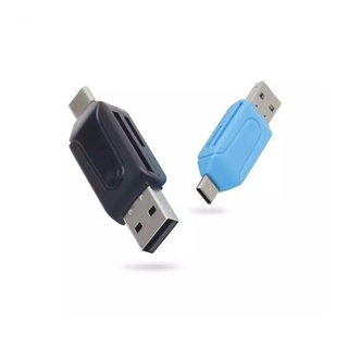 Jual Cardreader OTG 2.0 USB 2 slot Card reader Micro Memory Sambungan ...