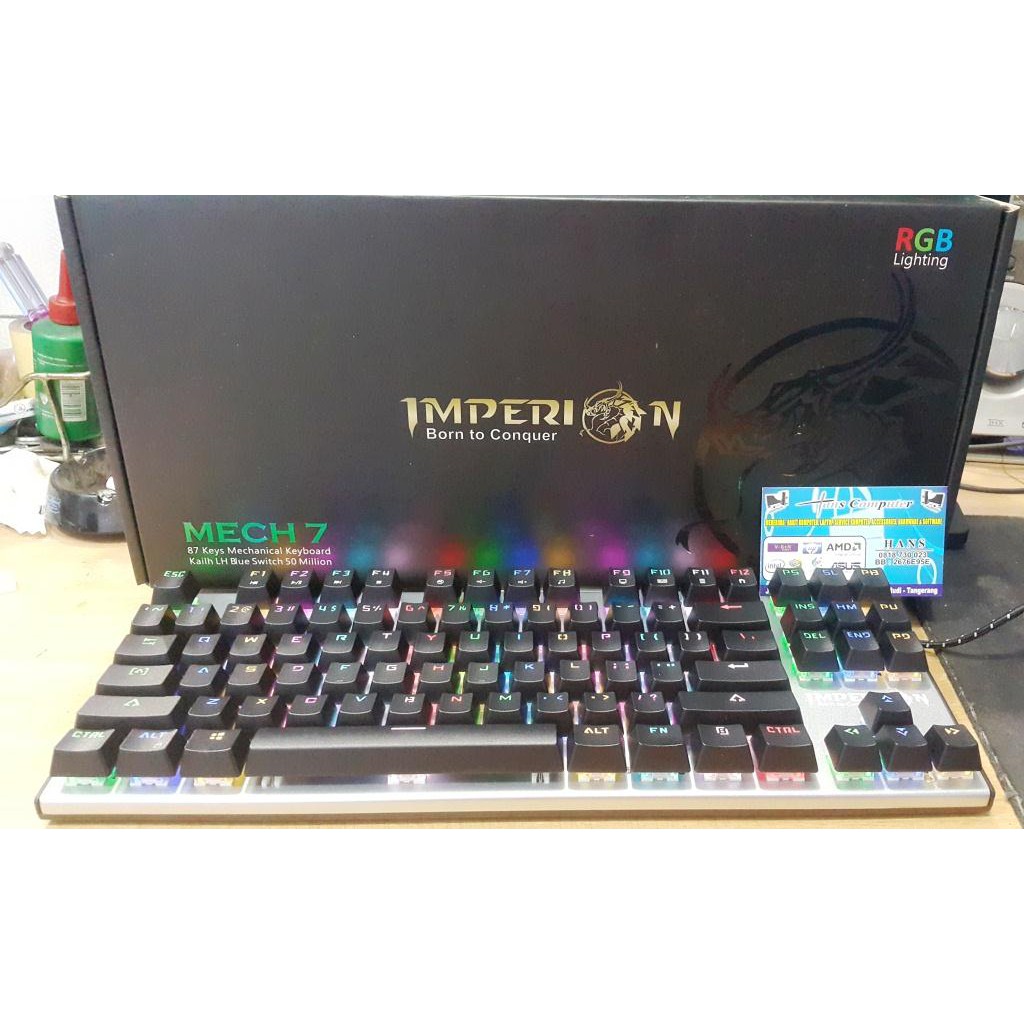 Jual Keyboard Gaming Mechanical Imperion Mech 7 RGB | Shopee Indonesia