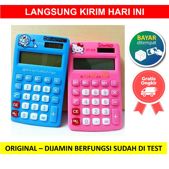 Jual KALKULATOR KARAKTER DORAEMON CALCULATOR LUCU UNIK MINI DORA EMON ...