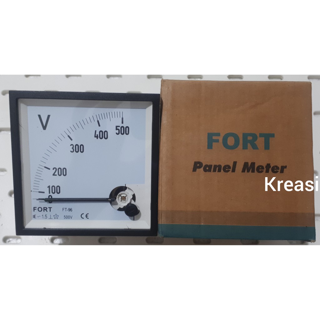 Jual FORT VOLT METER PANEL ANALOG 96x96 500V FT-96 | Shopee Indonesia