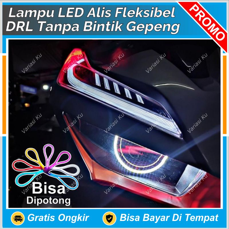 Jual LAMPU LED NEON ALIS DRL STRIP TIDAK BINTIK HALUS 30CM PREMIUM SOFT ...