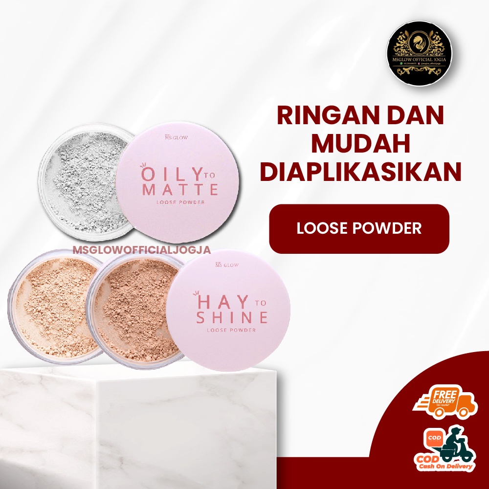 Jual Loose Powder MS GLOW | bedak tabur msglow | Shopee Indonesia