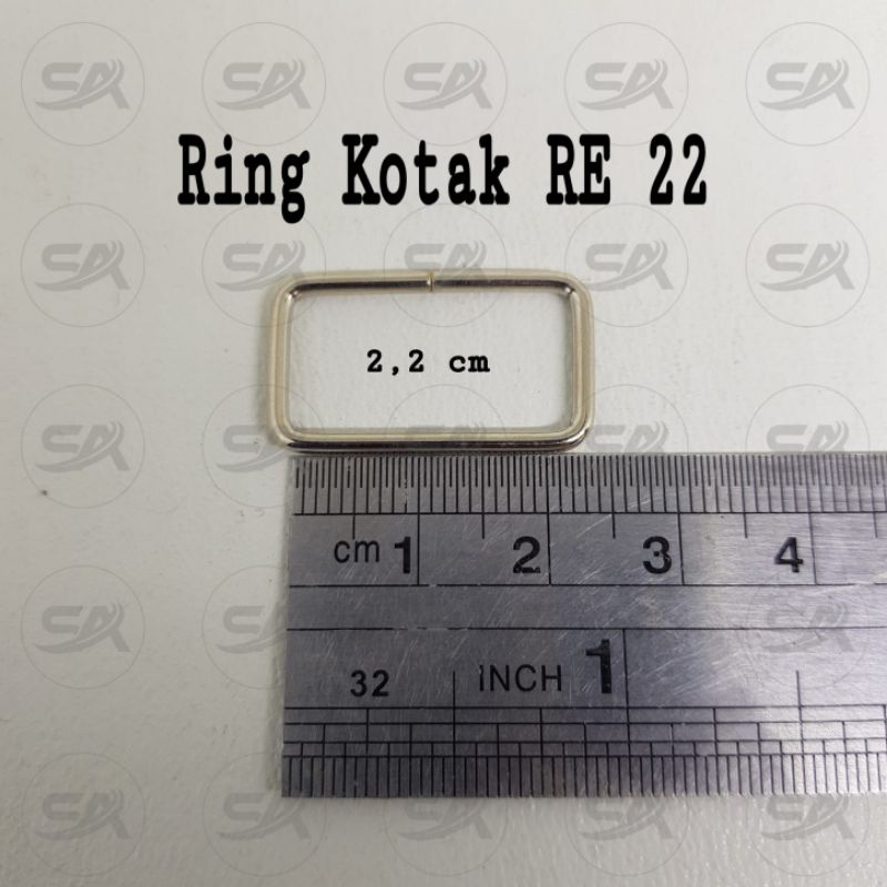 Jual [PAK] RE 22 NEKEL T / RING KOTAK KAWAT TIPIS (isi 10 BKS) | Shopee ...