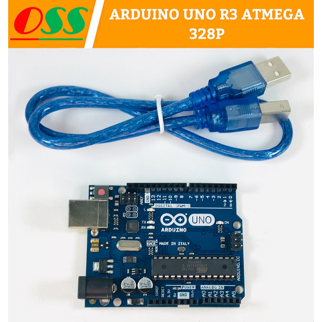 Jual ARDUINO UNO R3 ATMEGA 328P DENGAN ATMEGA 16U2 DAN KABEL USB ...
