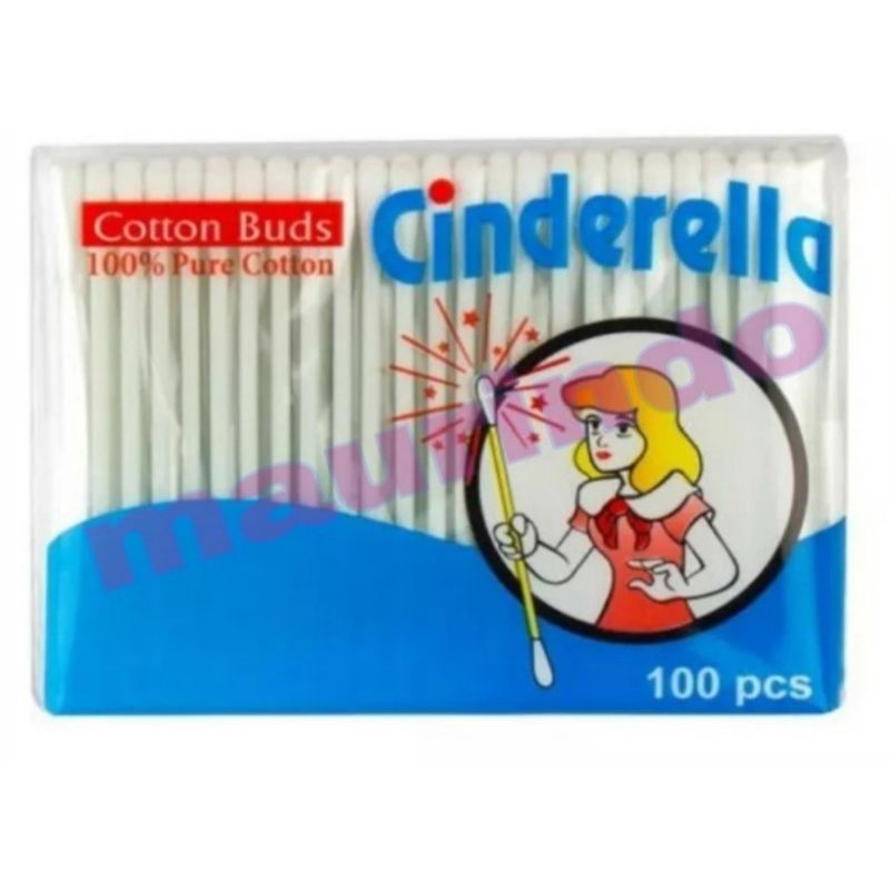 Jual Cotton Bud merk Cinderella isi 100 pcs/ Cotton bud murah/Cutton ...