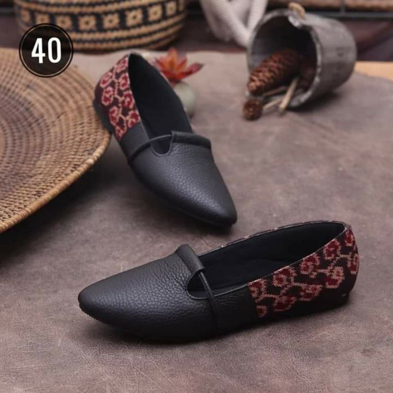 Jual FLAT SHOES TENUN NTT, FLAT SHOES ETNIK, SEPATU TEPLEK ETNIK ...