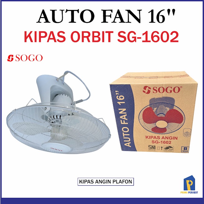 Jual Kipas Angin Plafon 16" Auto Fan Orbit Fan SG-1602 | Shopee Indonesia