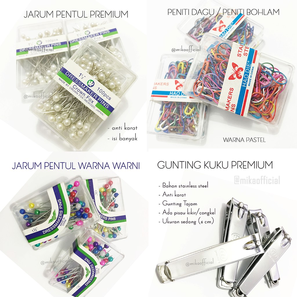 Jual JARUM PENTUL / PENITI BOHLAM / JARUM PENTUL ANTI KARAT PREMIUM ...