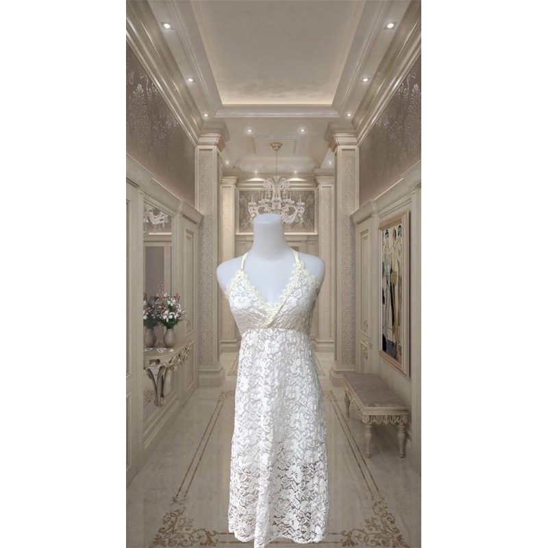 Jual baju brokat putih | Shopee Indonesia