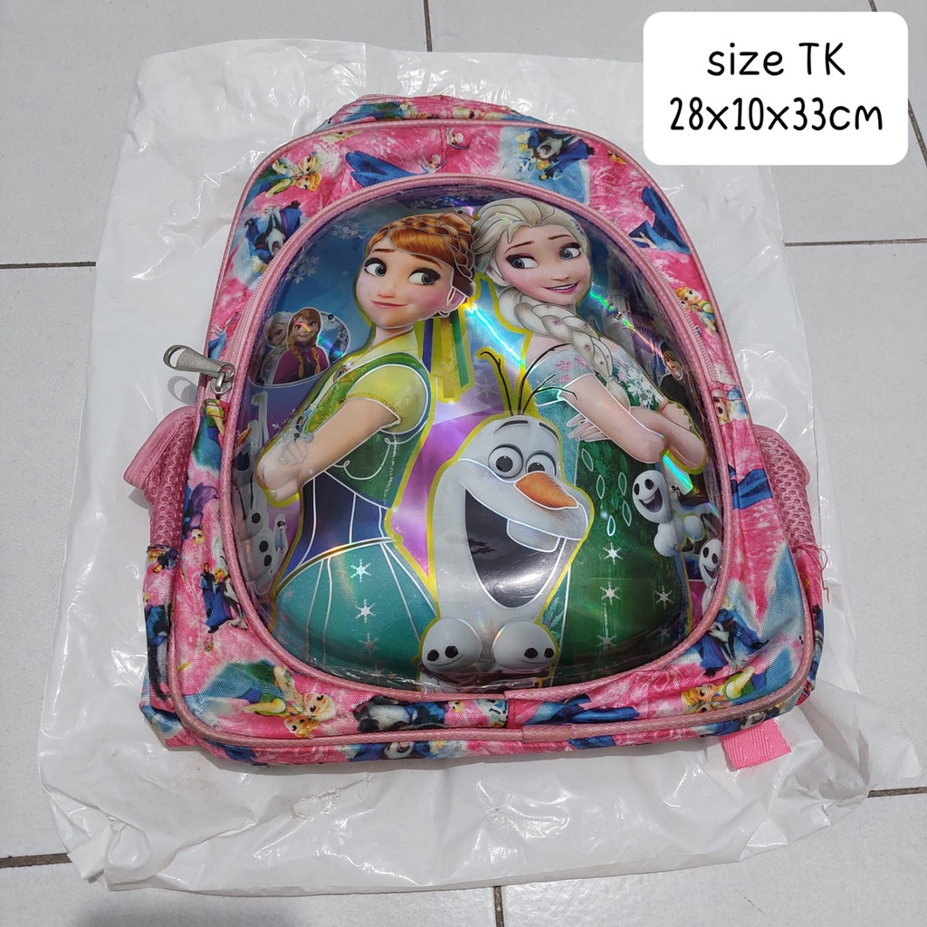 Jual Tas anak sekolah TK frozen elsa anna murah hardcase 3D tebal awet ...