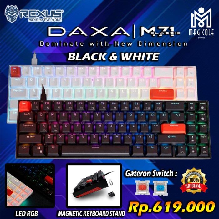 Jual Rexus DAXA M71 Classic - Gaming Keyboard | Shopee Indonesia