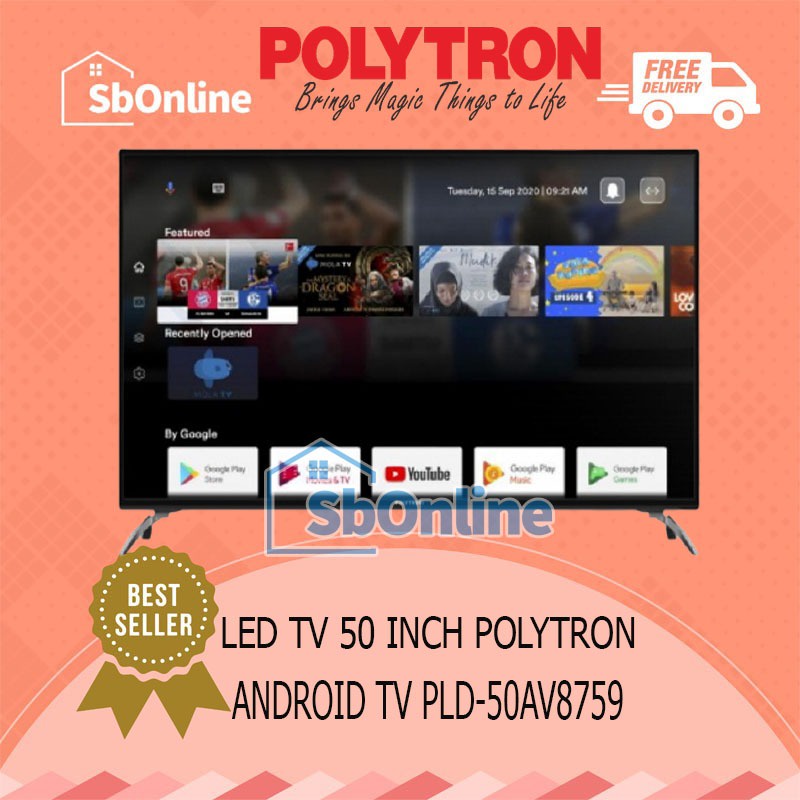 Jual POLYTRON LED TV 50 INCH FULL HD ANDROID TV PLD50AV8759 | Shopee ...