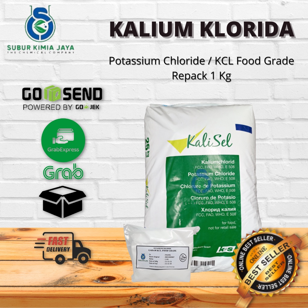 Jual Garam Kalium Klorida FOOD GRADE / Potassium Chloride / Garam KCL ...