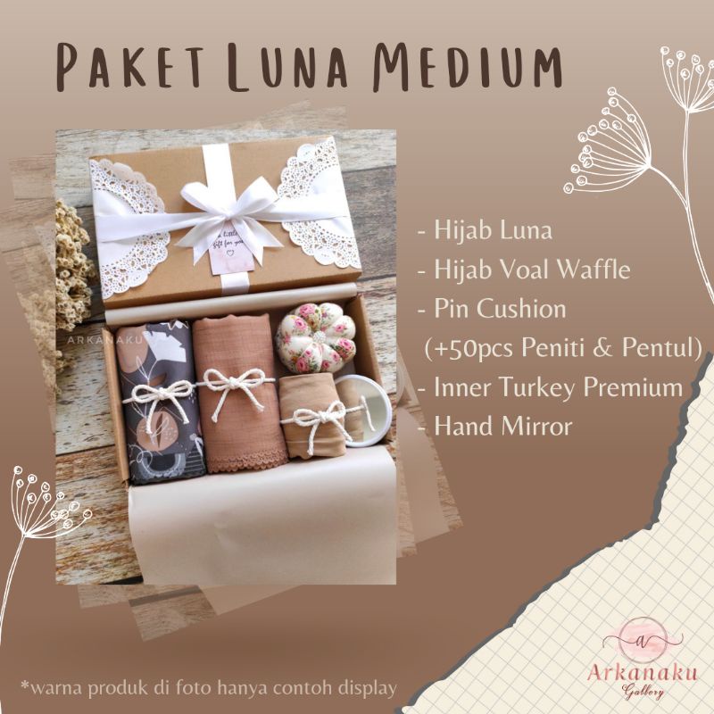 Jual PAKET MEDIUM LUNA - GIFT PACKAGE / GIFT BOX HIJAB / HAMPERS HIJAB ...