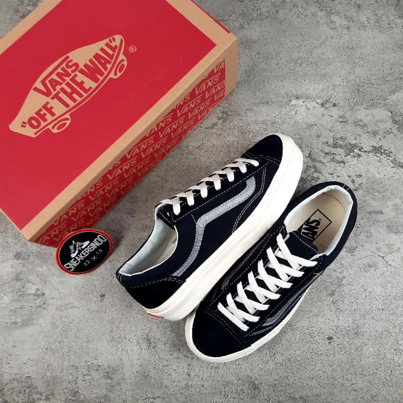 Jual Sepatu Vans Old Skool Style 36 Lx Og Black White List Grey Hitam ...