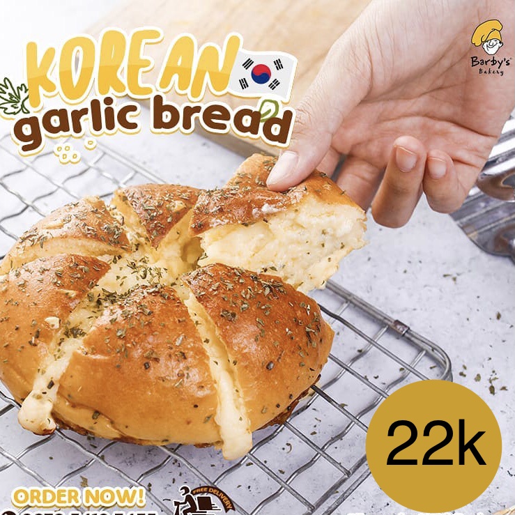 Jual Korean Garlic Bread | roti | garlic bread | creamy | Shopee Indonesia
