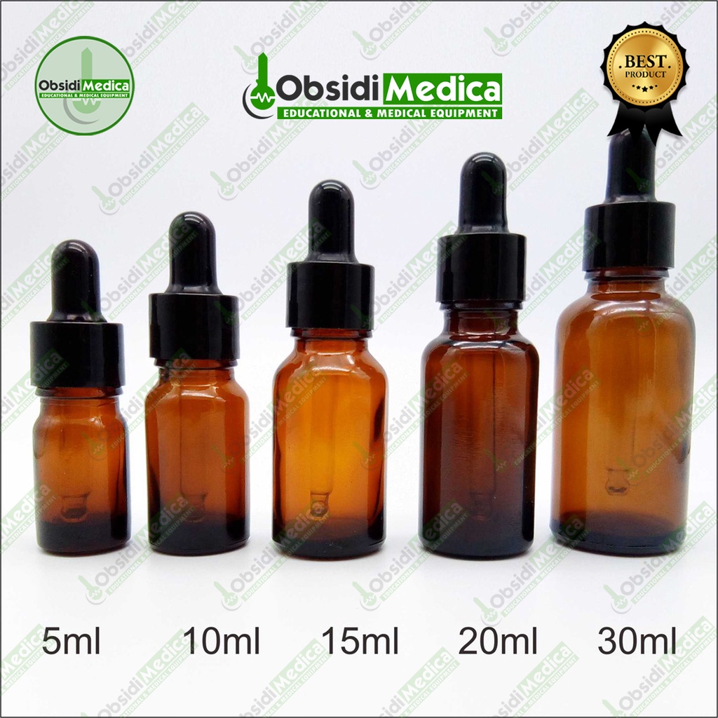 Jual Botol Pipet Kaca Coklat Dropper Liquid Bottle | Shopee Indonesia