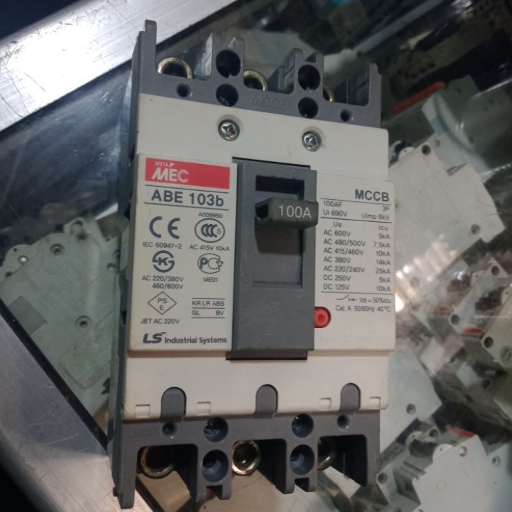 Jual mccb breaker nfb LS ABE 103b 100a MEC | Shopee Indonesia