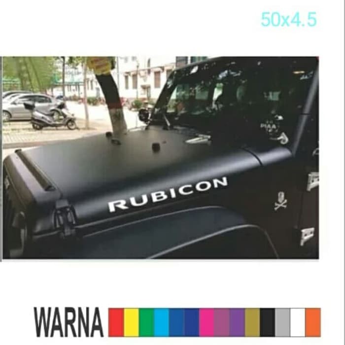 Jual cutting sticker mobil rubicon stiker body sticker keren | Shopee ...