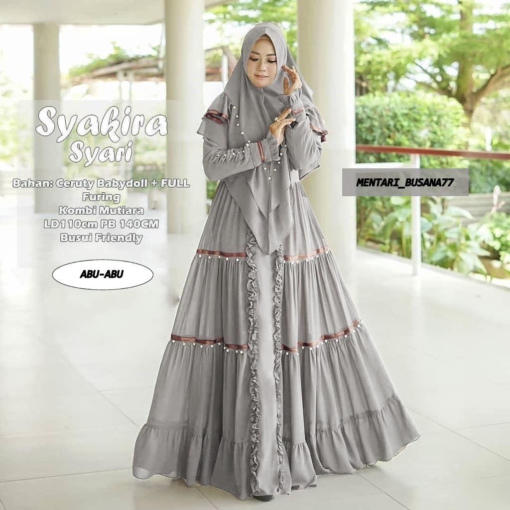 Jual Gamis Wanita Modern 2022 / Baju Gamis Mewah Elegan / Dress Wanita ...