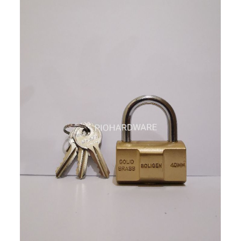 Jual Gembok Kuningan Soligen 4 Cm | Shopee Indonesia