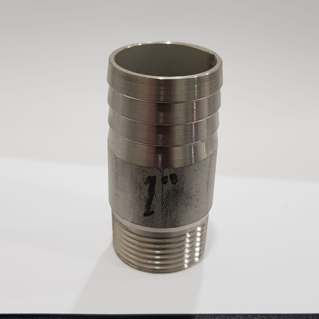 Jual Pipa nepel selang stainless 304 / sambungan selang sch20 1" inch ...