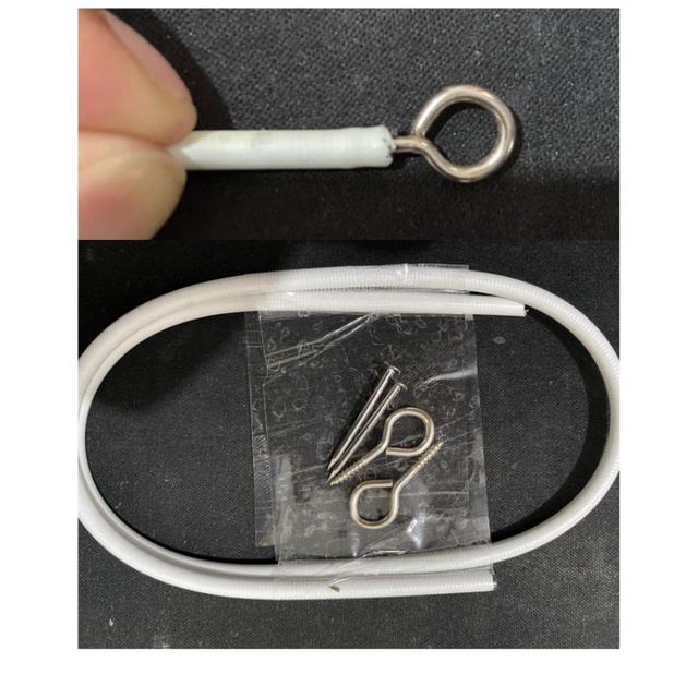 Jual Tali Kawat kabel spiral elastis gratis paku dan baut O | Shopee ...