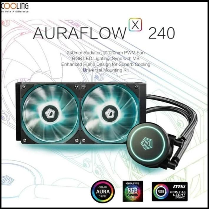 Jual Idcooling Auraflow X 240 Rgb Aio Watercooling | Shopee Indonesia