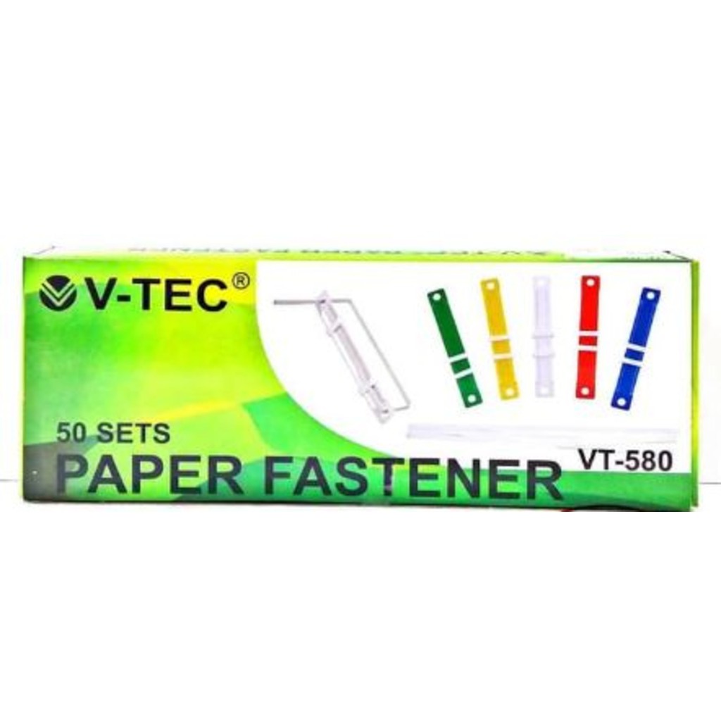 Jual V-TEC PAPER FASTENER 580 WARNA | Shopee Indonesia