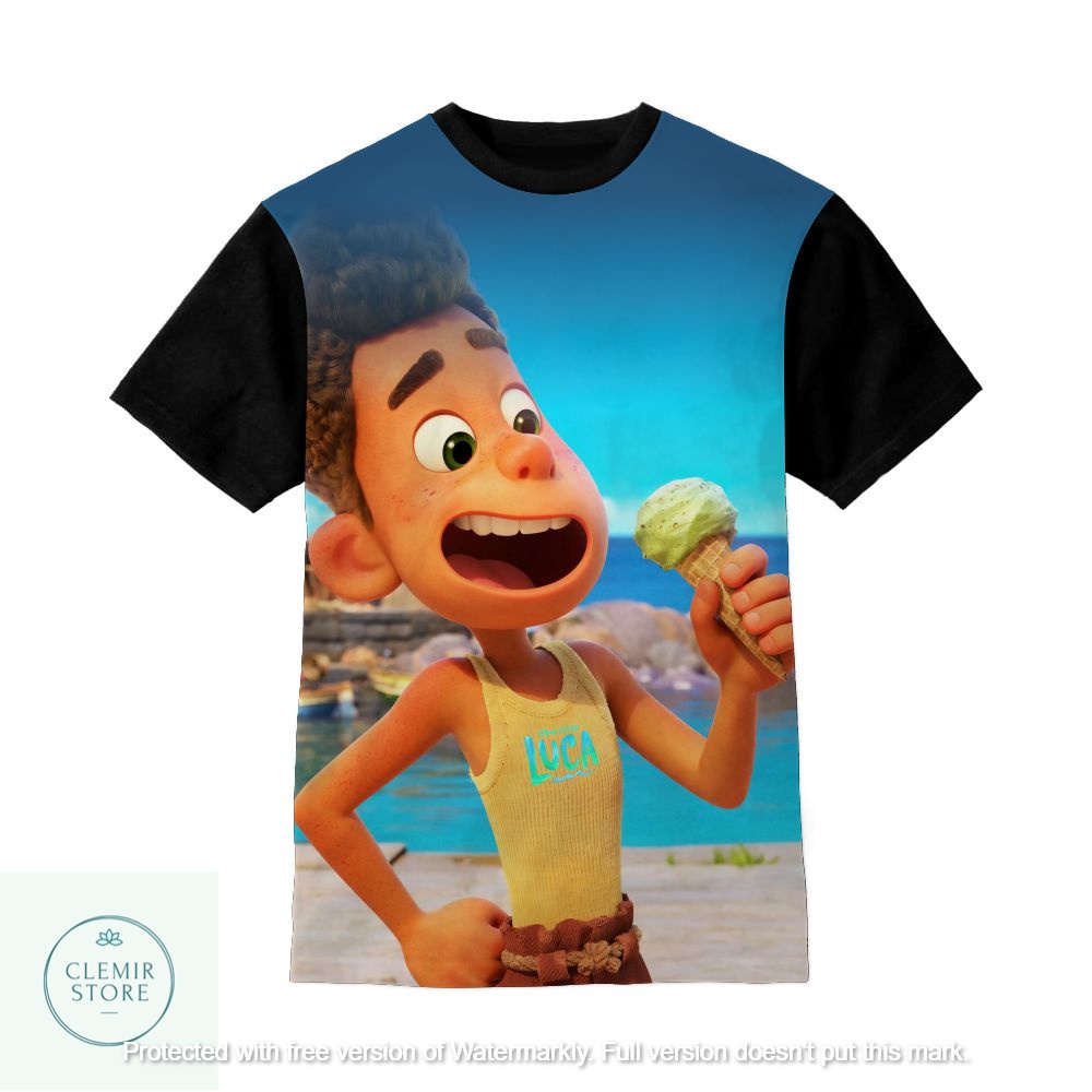 Jual Kaos 3D Anak | Baju Sablon Printing Kartun Luca Disney (LUCA ...