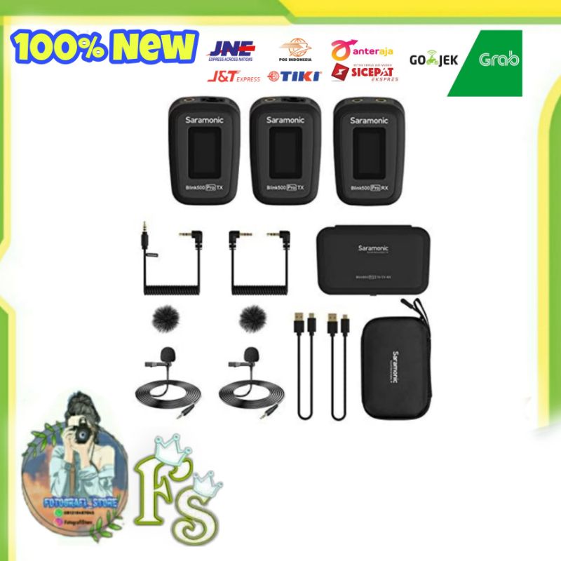 Jual Saramonic Blink 500 Pro B2 Microphone Wireless Stereo Charging Box ...