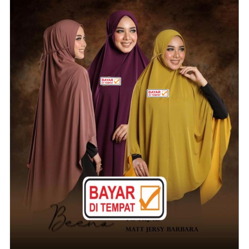 Jual PROMO Khimar Jumbo Beena Jilbab Jumbo Syria Soft Pet / Non Pet ...