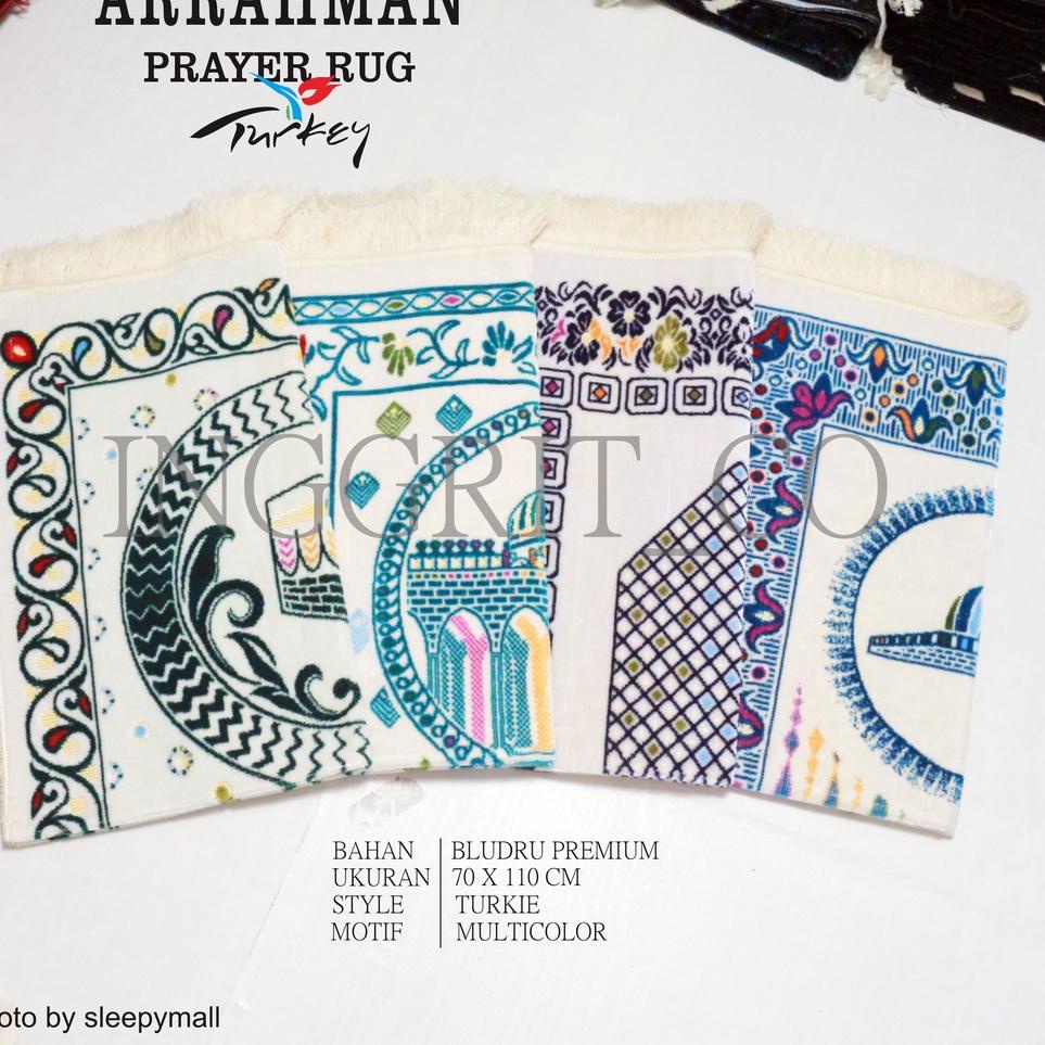 Jual KOP Sajadah Turkey Ar Rahman Premium White / Putih uk 70 x 110 cm ...