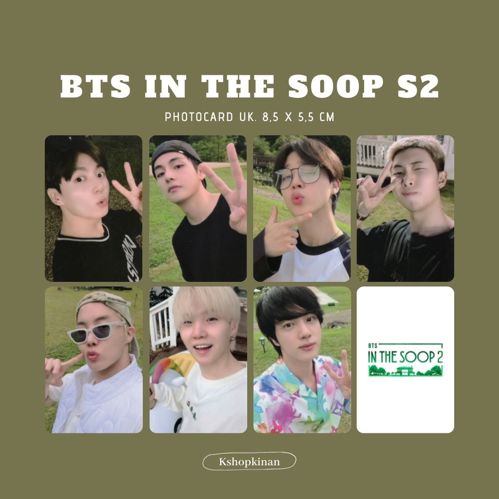 Jual [BTS] UNOFFICIAL PHOTOCARD BTS IN THE SOOP SEASON 2 | Shopee Indonesia