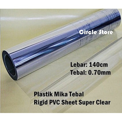 Jual Plastik Mika Kaku Rigid PVC Super Clear Lebar 140cm Tebal 0,70mm | Shopee Indonesia