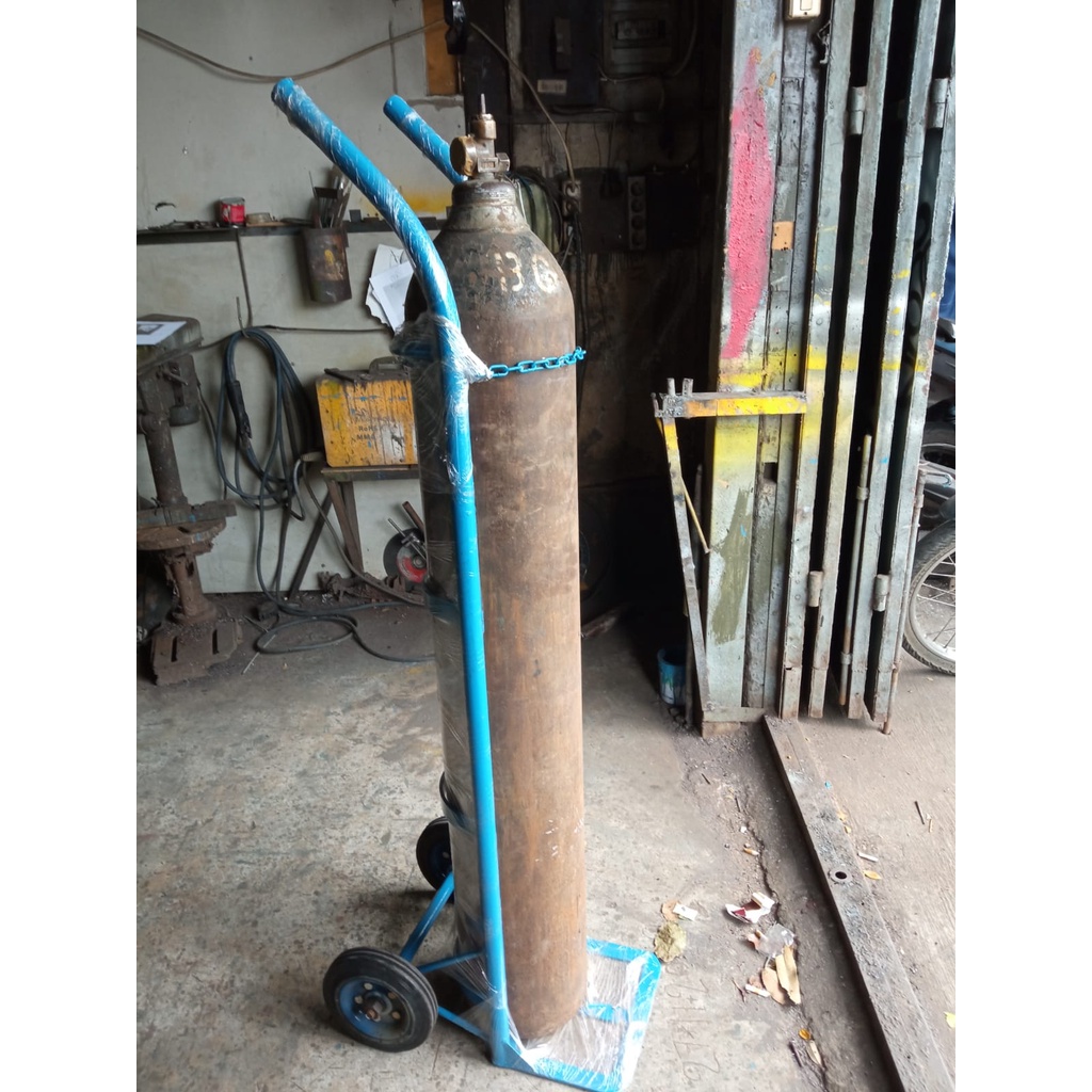 Jual Troli Tabung Gas Oksigen - Trolley Tabung Filter Air - Ukuran 6m3 ...