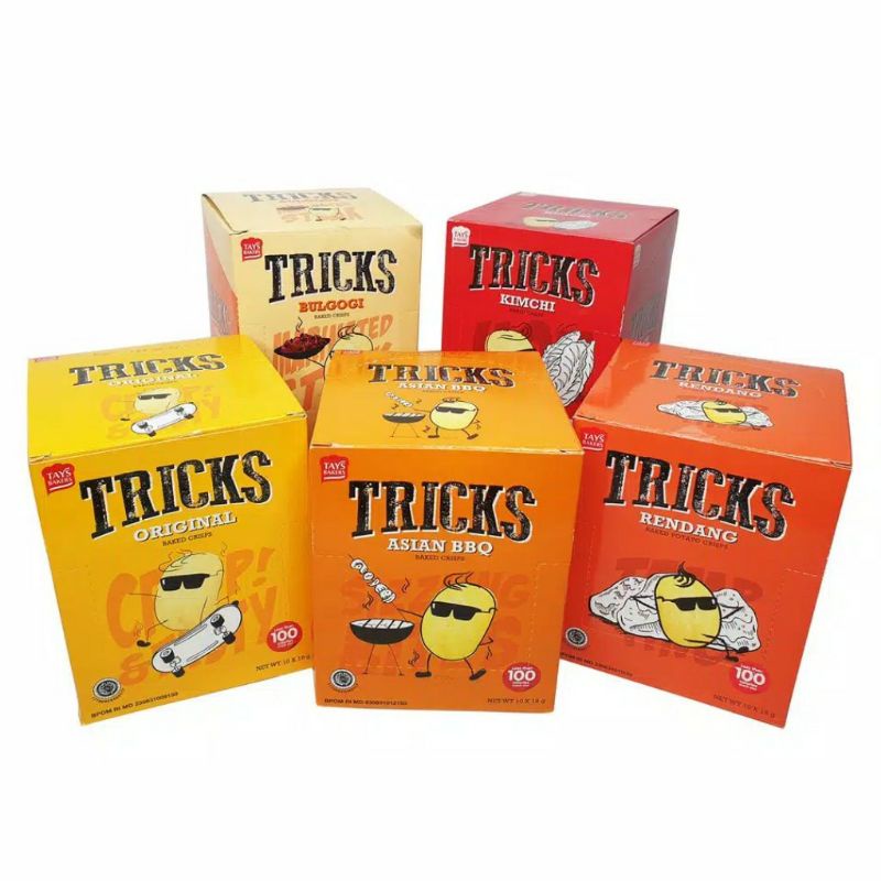 Jual Tricks Kimchi Baked Crisps 1 box isi 10 pcs | Shopee Indonesia