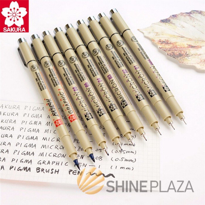 Jual Sakura Pigma Micron Drawing Pen - Pulpen Spidol Gambar Hitam 0.03 0.05 0.1 0.2 0.3 0.4 0.5 ...