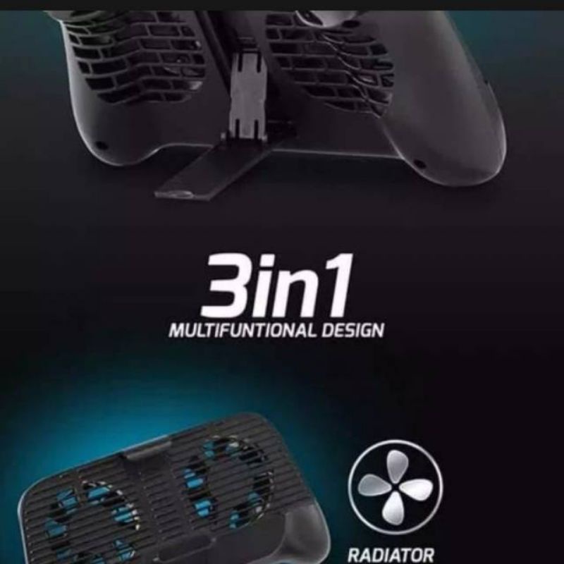 Jual Robot RT-GP01 3 in 1 Gamepad Radiator Stent Powerbank - Black ...