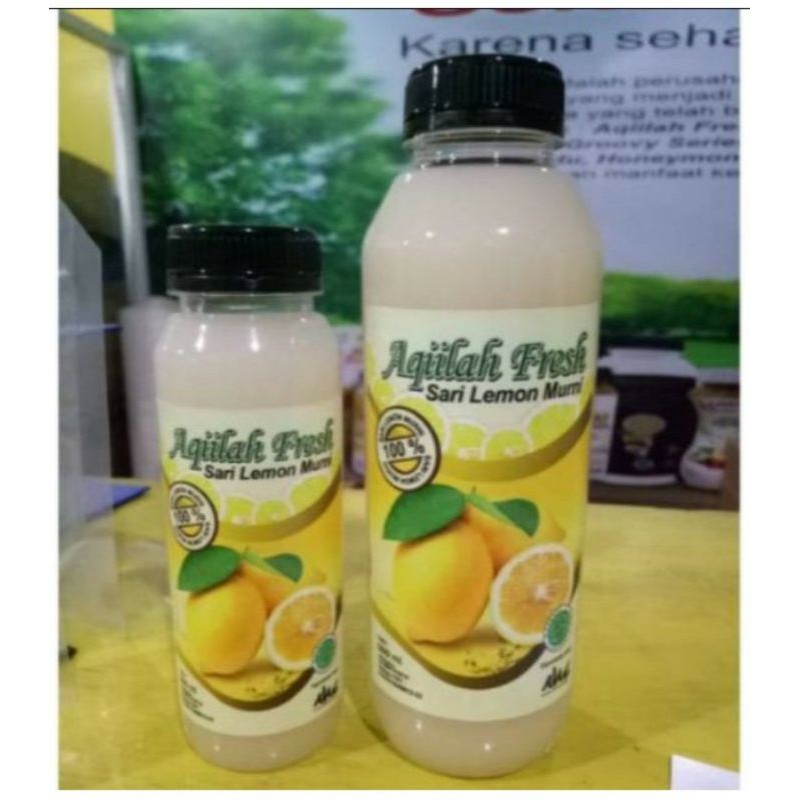 Jual PROMO !!! Aqiilah Fresh Sari Lemon Kemasan Botol 250 ml | Shopee ...