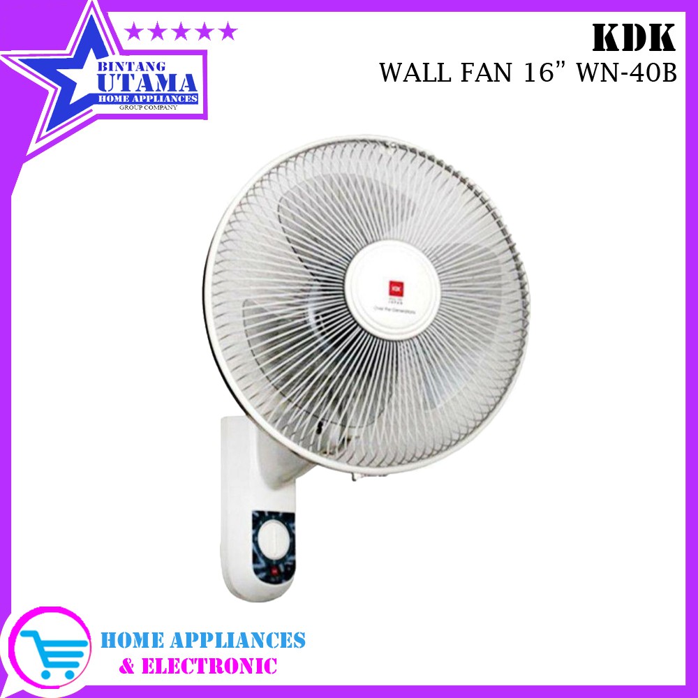Jual (COD) KIPAS ANGIN KDK / WALL FAN / KIPAS DINDING KDK WN 40 B / WN ...