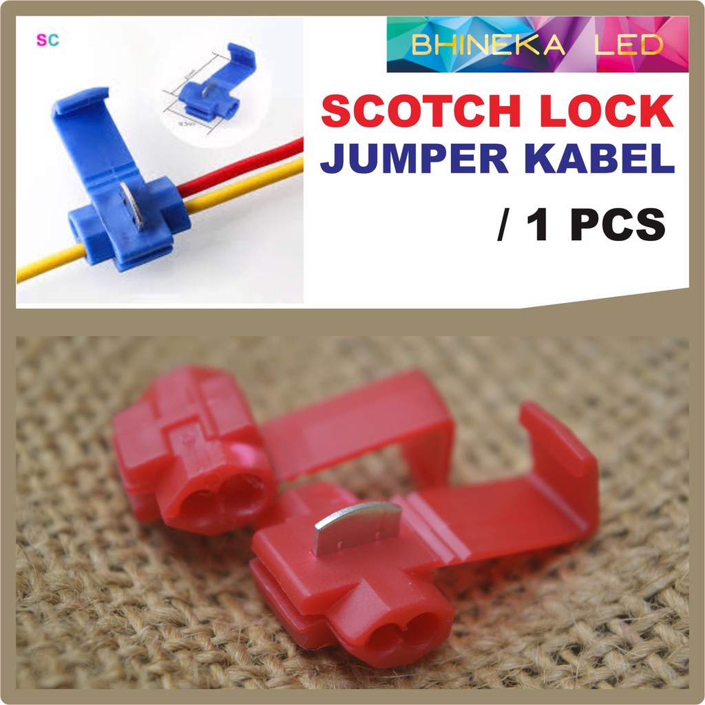 Jual Konektor Kabel Jumper Snap Scotch Lock Pengaman Kabel | Shopee ...