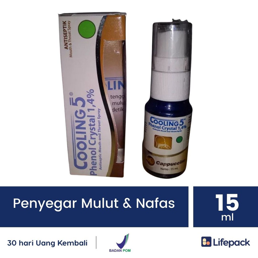 Jual COOLING 5 CAPPUCINO SPRAY - Obat Semprot Pereda Sakit Tenggorokan ...