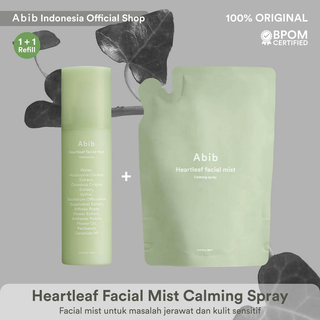 Jual ABIB Heartleaf Facial Mist Calming Spray 150ml + Refill 150ml ...