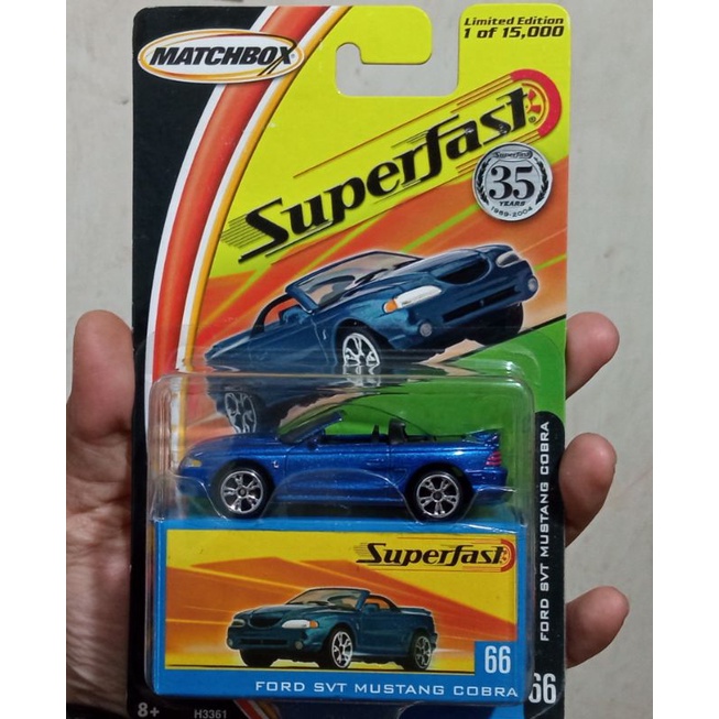 Jual MATCHBOX SUPERFAST FORD SVT MUSTANG COBRA | Shopee Indonesia