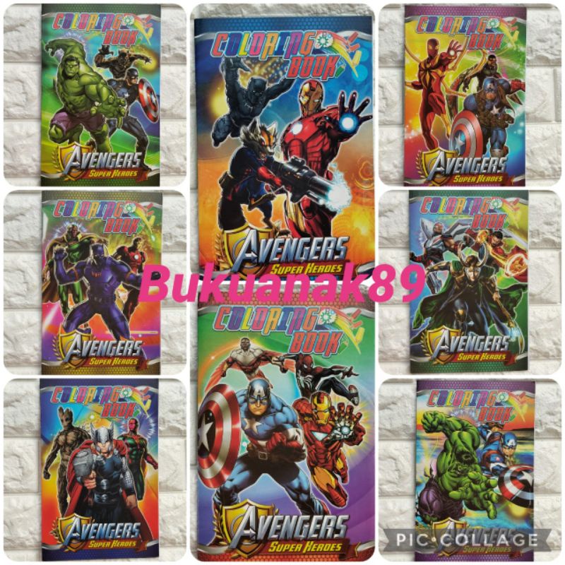 Jual Buku Mewarnai Avanger Rendom | Shopee Indonesia