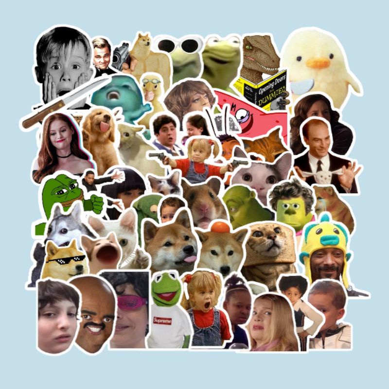 Jual STICKER MEME PACK 50PCS TUMBLR AESTHETICS [WATERPROOF] | Shopee ...
