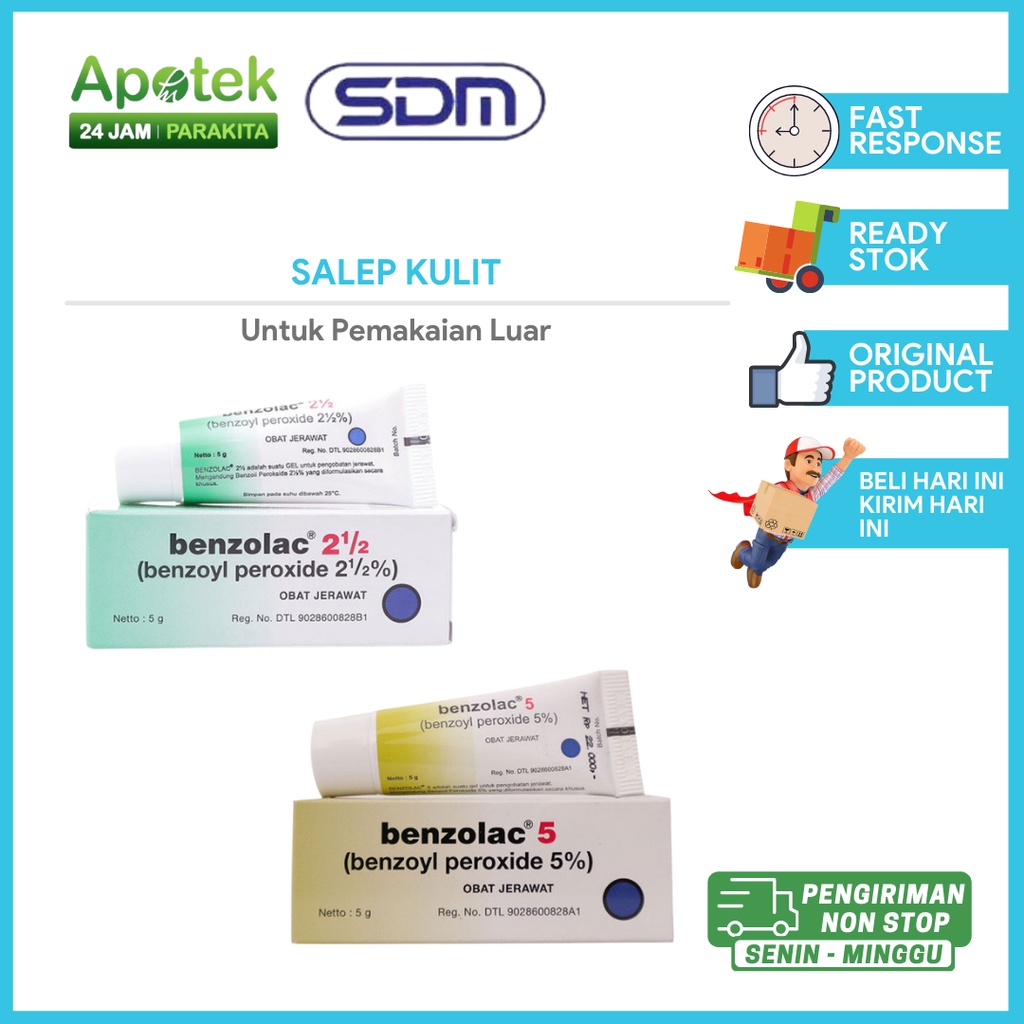 Jual Benzolac / Salep Kulit Benzolac Obat Jerawat / Krim / Gel Jerawat ...