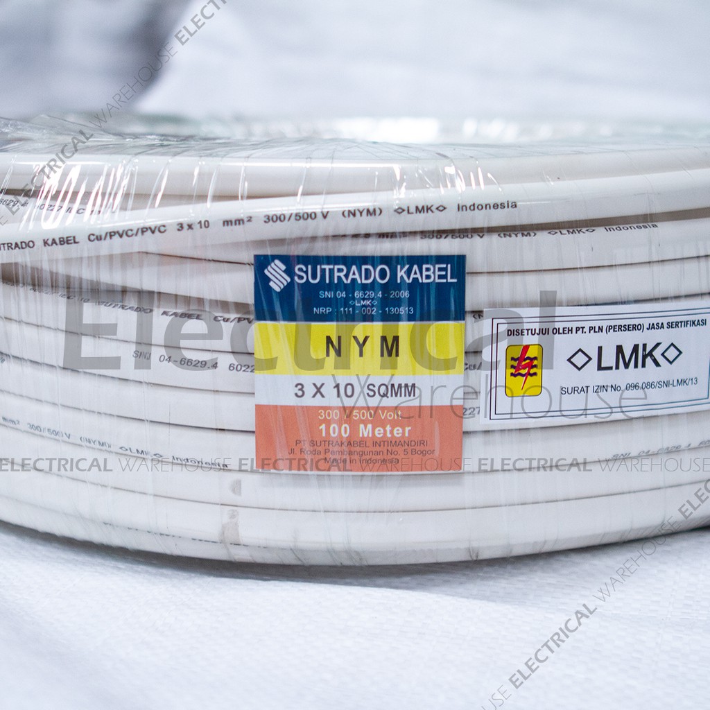 Jual Kabel Listrik NYM 3x10mm2 SUTRADO ( 3x10mm 3x10 mm 3 X 10 mm2 ...