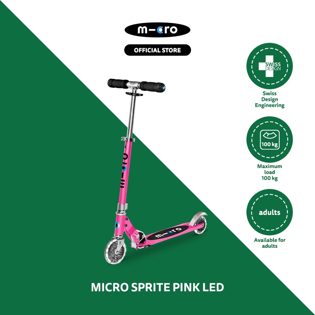 Jual Micro Sprite LED Pink - Skuter Dewasa | Shopee Indonesia